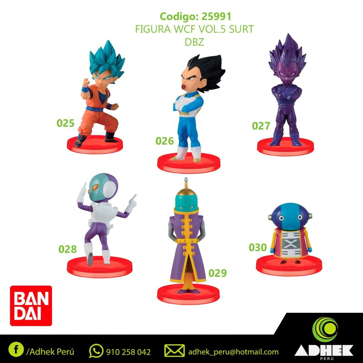 Mini Figuras WCF Vol.5 Dragon Ball Z | Bandai Original Set – Adhek Perú